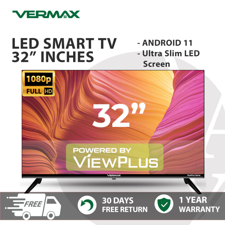 Vermax 32 43 inch Borderless Smart TV Full HD LED Smart Android TV Netflix & YouTube cctv camera ...