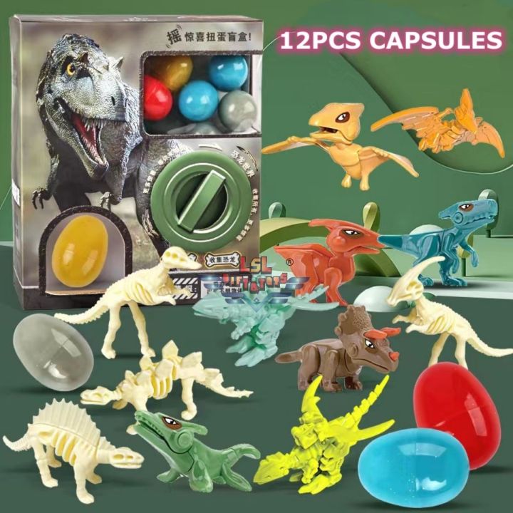 [T-027] LSL GIFTS Dinosaurs Cars Surprise Doll Egg Twist Capsule ...