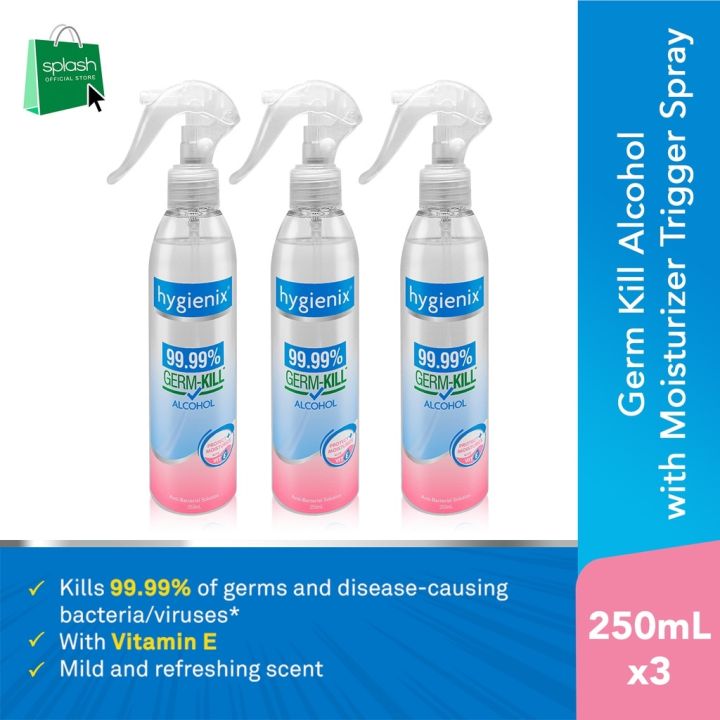 yNGNbxtr Hygienix Germ-Kill Alcohol with Moisturizer Trigger Spray ...