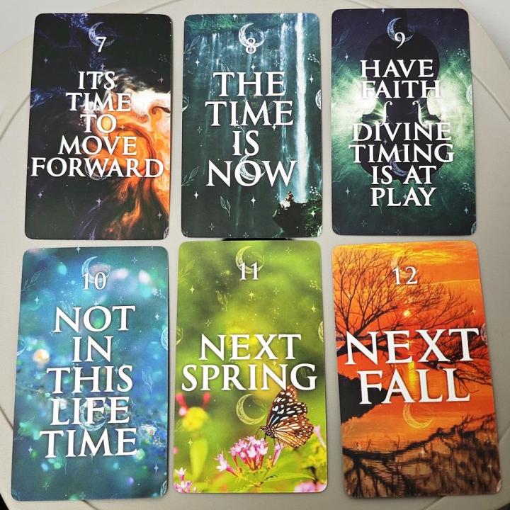 Mystical Divine Timing Oracle Cards - 60 Cards - Twin Flame Love Oracle ...
