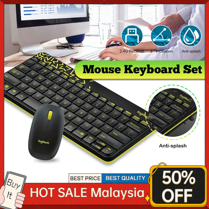 Logitech Mk245 Wireless Keyboard And Mouse Combo Set Rechargeable Bluetooth Keyboard With