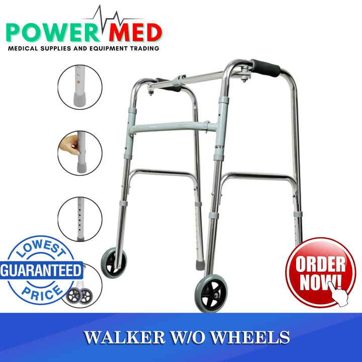 WALKER W/O WHEELS ADJUSTABLE STEANLESS PER PIECE (YOSHI BRAND) | Lazada PH