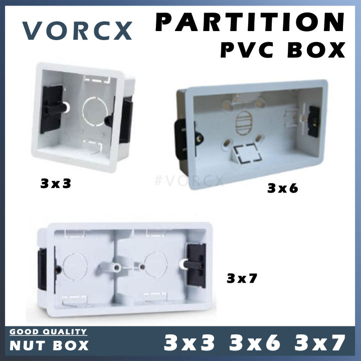 PVC Partition Box 3x3 3x6 3x7 Nut Box | Lazada