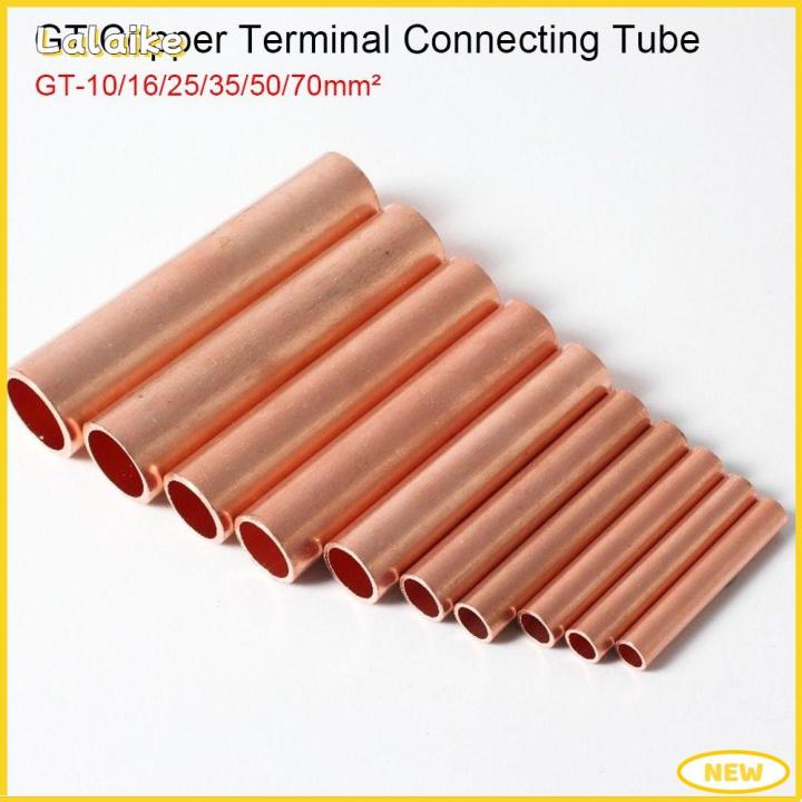 LALAIKE 1Pcs Ferrule Lug GT Copper Terminal Connecting Tube Hole ...
