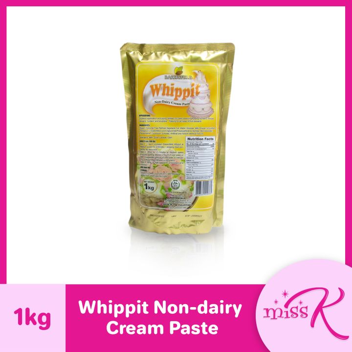 Bakersfield Whippit Non-dairy Cream Paste | 1Kg and 500g | Lazada PH