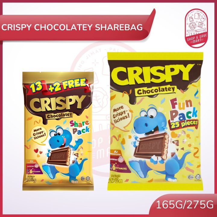 Crispy Chocolatey Original Chocolate - 165g/275g Coklat Crispy ...