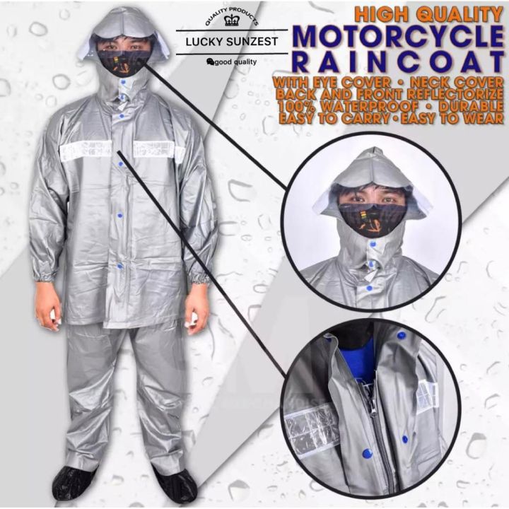 #922 Titanium Raincoat Rubberized Makapal Kapote Popular Waterproof ...