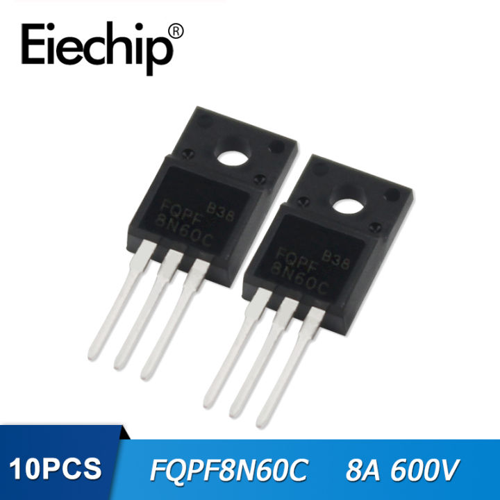 10PCS FQPF8N60C MOSFET Transistor 8N60C 8A 600V TO-220F | Lazada PH