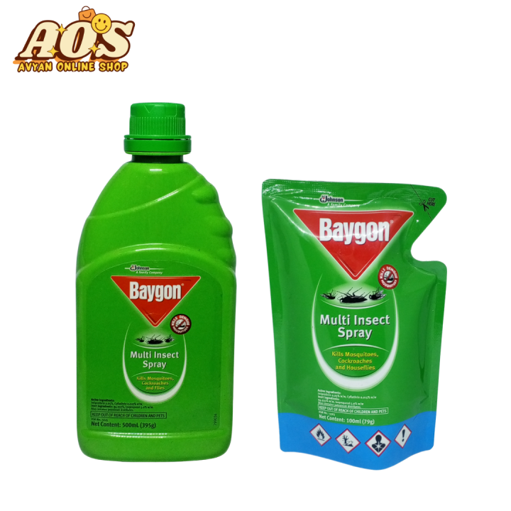 Baygon Multi Insect Spray 100ml (79g), 500ml (395g) | Lazada PH