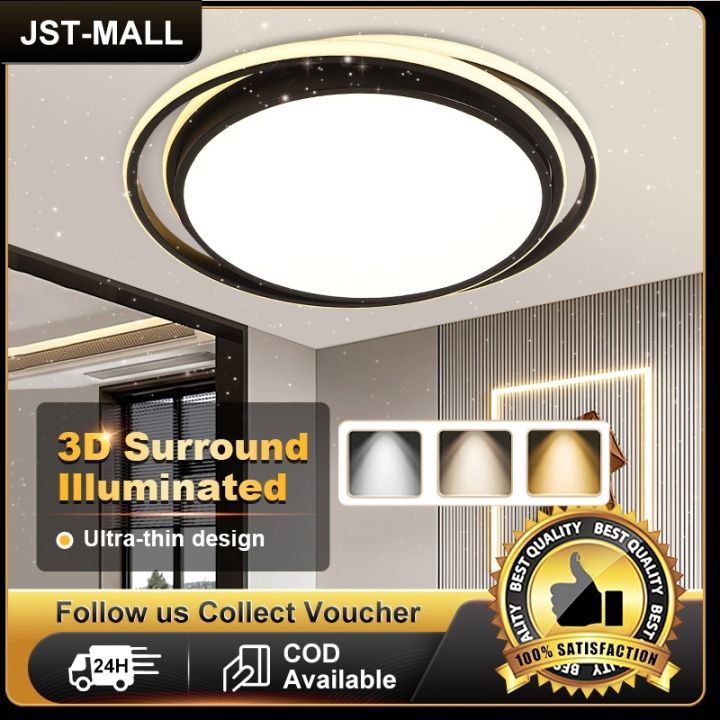 Led Ceiling Light Modern Lampu Siling Ruang Tamu Acrylic Ultra Ceiling ...