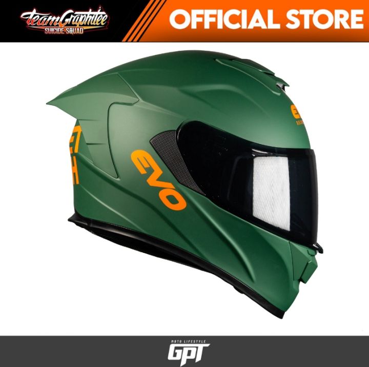 EVO SECRET FRESH GT PRO MATTE GREEN DUAL VISOR w/ SMOKE AND FREE CLEAR ...