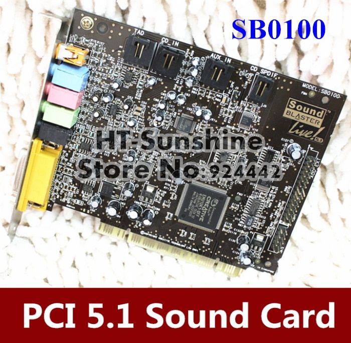 default Original Sound Blaster Live! 5.1 SB0100 PCI Sound Card For ...