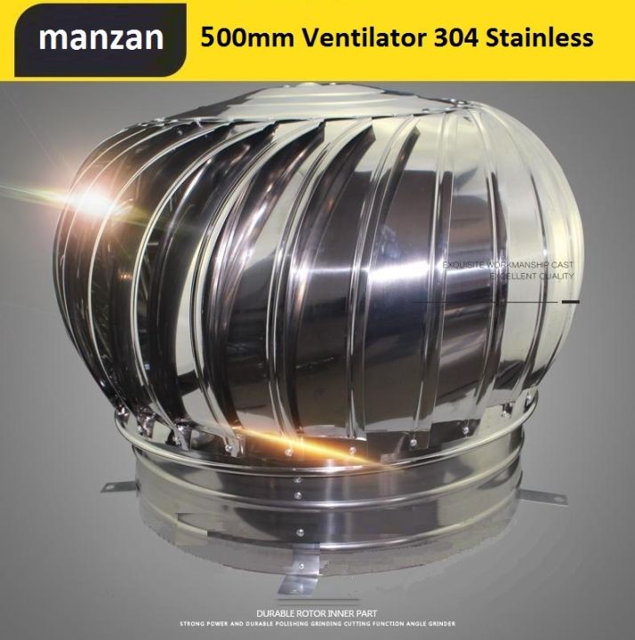Roof Ventilator 304 Stainless Steel 500mm 600mm whirl wind powered roof ...