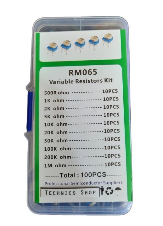 ตัวต้านทานปรับค่าได้ RM065 Variable Resistor Kit Box จำนวน 1 กล่อง ...