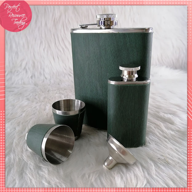 Stainless Steel Matte Black Finished Wine Flask Hip Flask 6oz 8oz ...