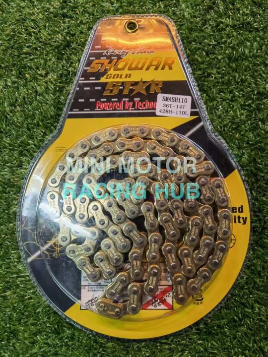 Chain Set for SMASH 110 36T-14T 428H-110L | Lazada PH