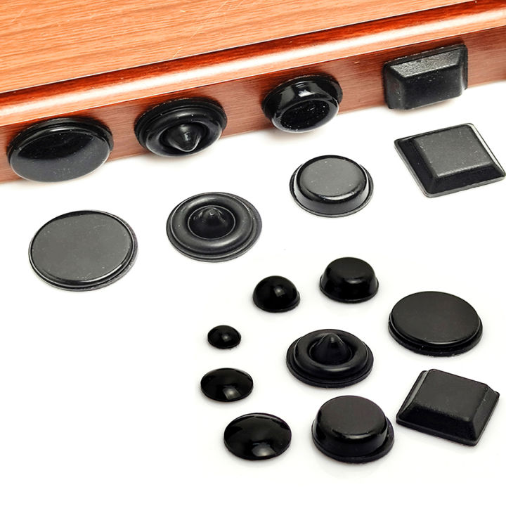 50pcs Black Rubber Feet, Cupboard Stoppers, Bumper Pads Adhesive Buffer ... 50pcs Black Rubber Feet, Cupboard Stoppers, Bumper Pads Adhesive Buffer ...