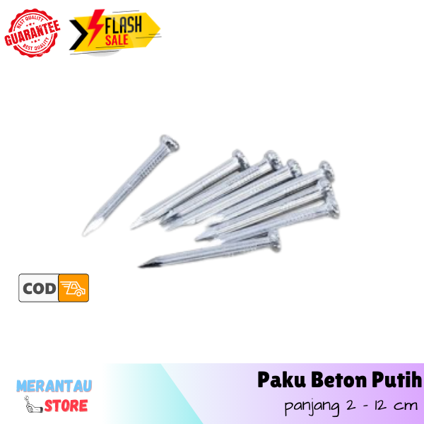 Paku Beton 5 Cm PUTIH harga per dus Paku Tempel Dinding Tembok ...