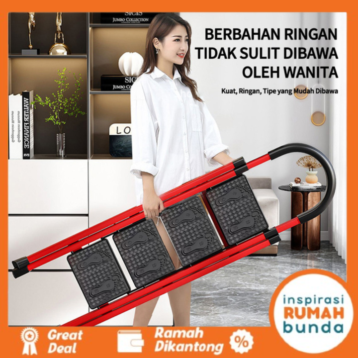 Tangga Lipat Aluminium 3-6 Step Premium Ladder Tangga Besi Lipat ...