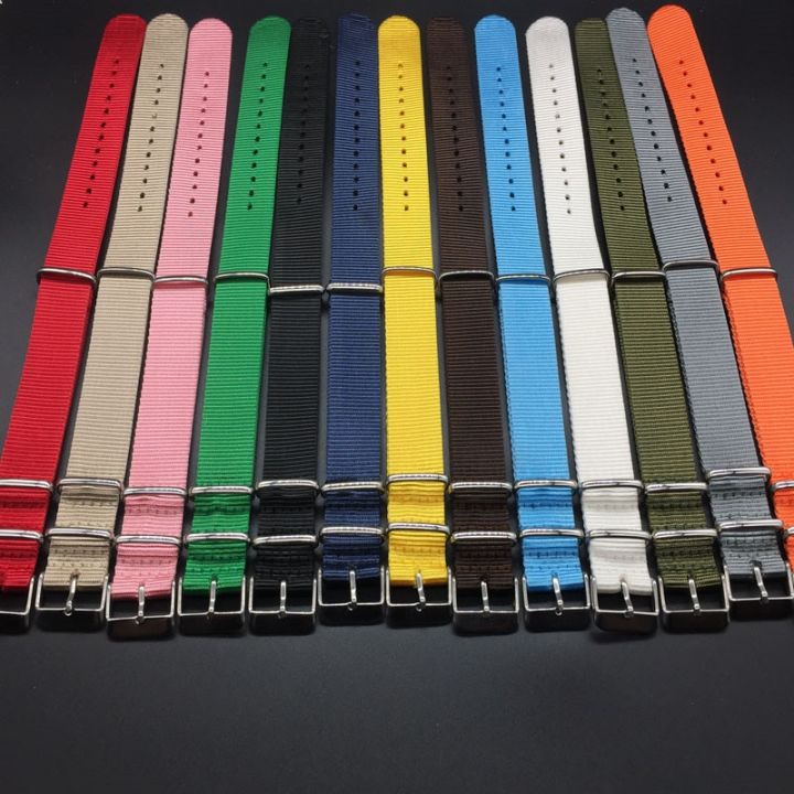Universal Weave Nylon Watch Band 18mm 20mm 22mm Nato Strap Men Women ...