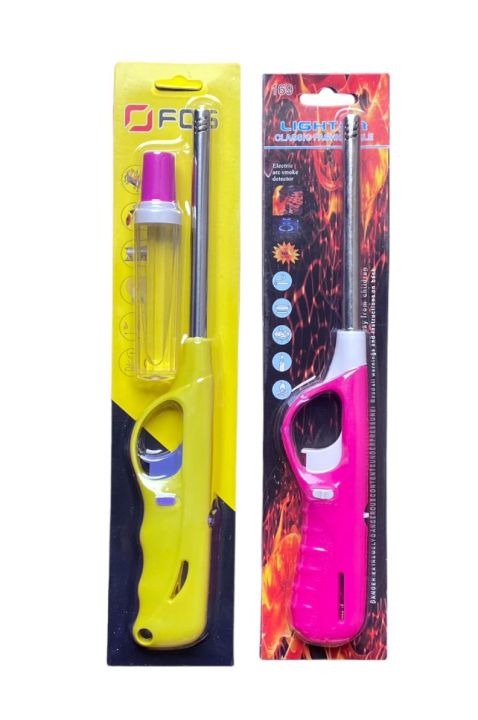Assorted Handle Colors Utility Lighter/Igniter With Or Without Refill ...