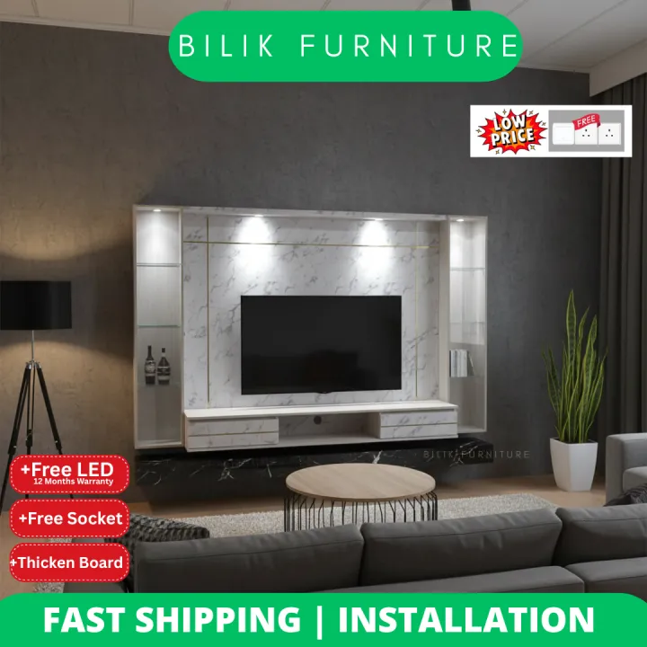 Bilik Furniture-Maya 8Ft Tv Cabinet / Kabinet TV / Modernist Design ...