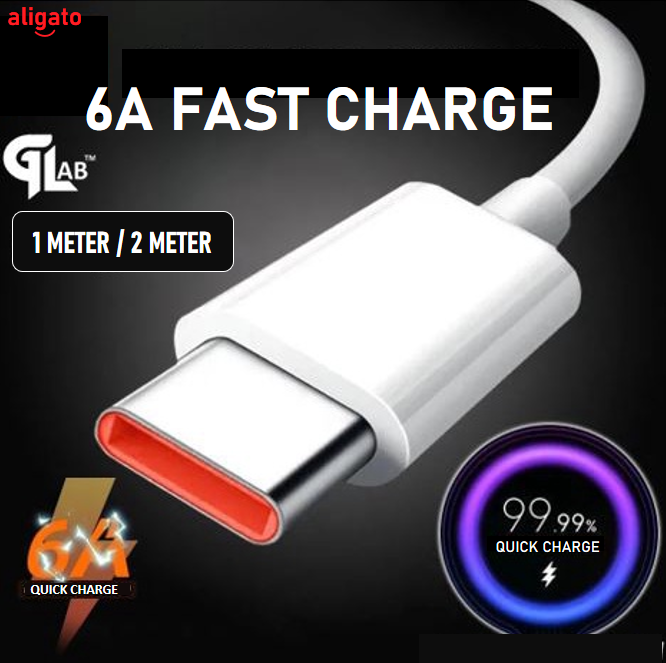 【TURBO 6A FAST CHARGE 】ALIGATO Type C Turbo Charge Cable 6A Charging ...