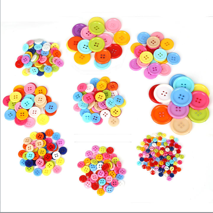 Buttons For Clothes 50Pcs 13mm Flower Shaped Resin Buttons Sewing ...