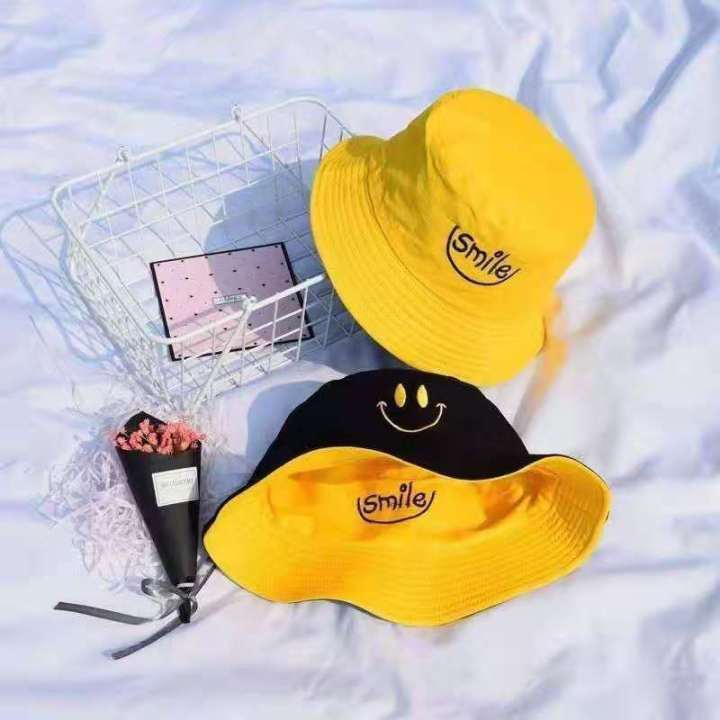 Double - sided SMILE Universal Hat (waway) | Lazada PH