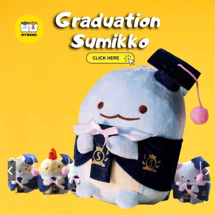 Sumikko Gurashi Graduation Convocation Cute Stuffed Plush Toy Celebrate ...