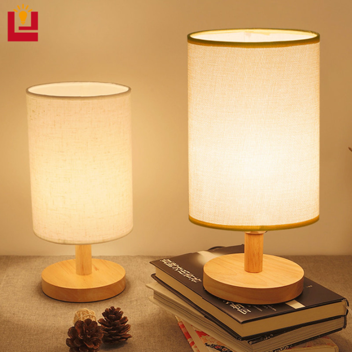 YONUO โคมไฟ LED โคมไฟตั้งโต๊ะ โคมไฟกลางคืน แฟชั่นที่เรียบง่าย โคมไฟไม้เนื้อแข็ง โคมไฟป้องกัน ...