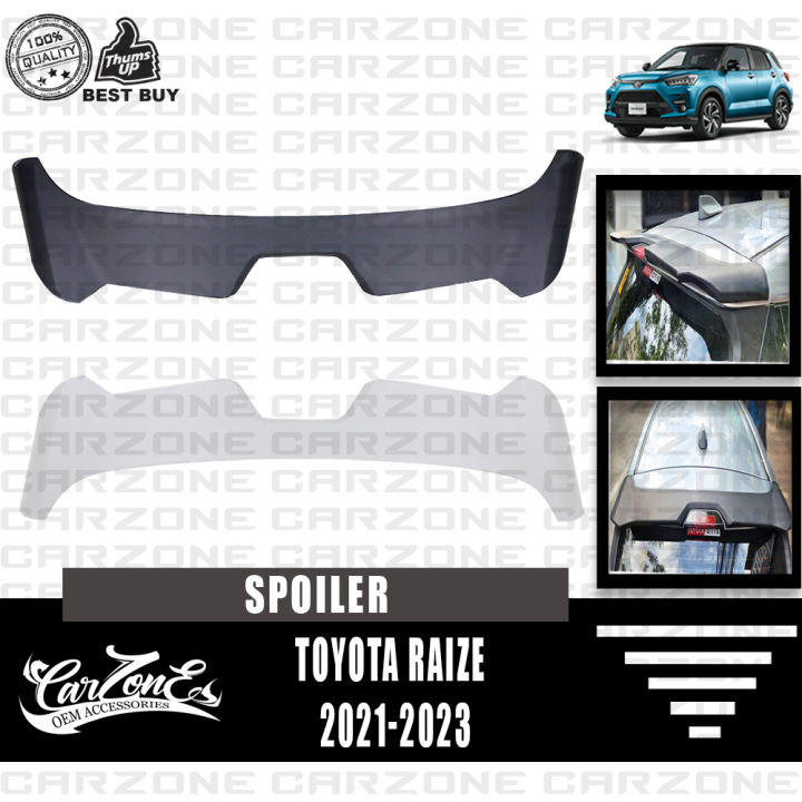 Toyota Raize 2021-2023 Rear Trunk Spoiler (Matte Black) | Lazada PH
