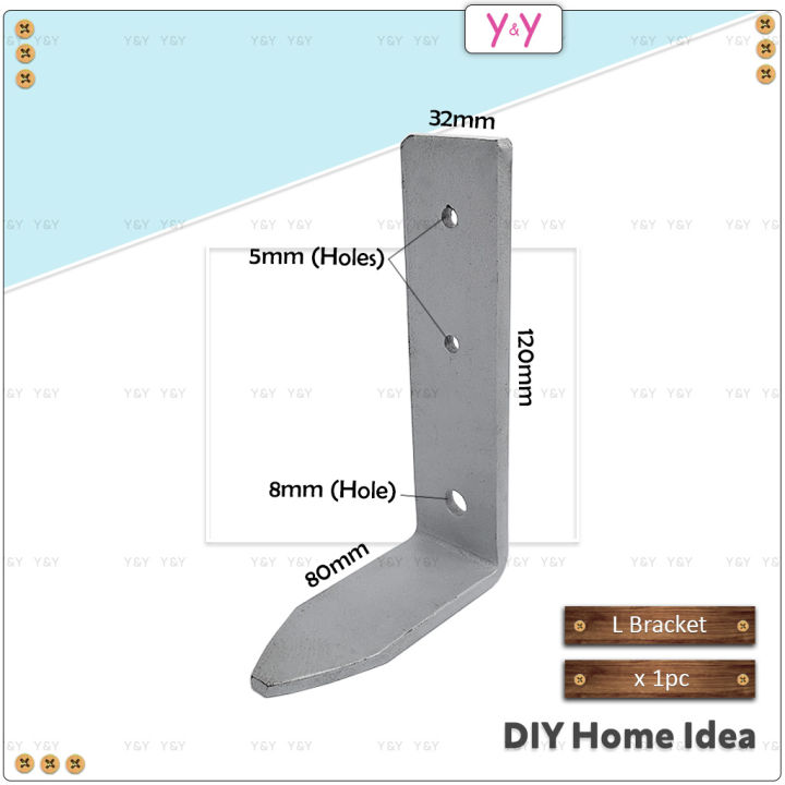 Y&Y Eco Super Heavy Duty L Hanger Bracket / Thick Steel Metal L Bracket ...