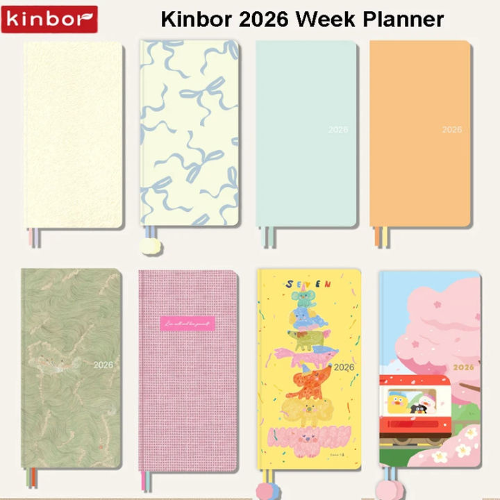 Kinbor 2026 One Page A Week Daily Time Weekly Planner Book Organizer ...
