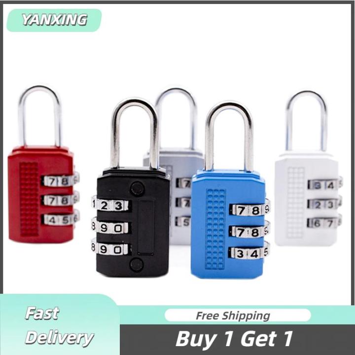 YANXING Nice 3 Digit Dial Combination Code Number Lock Padlock For ...