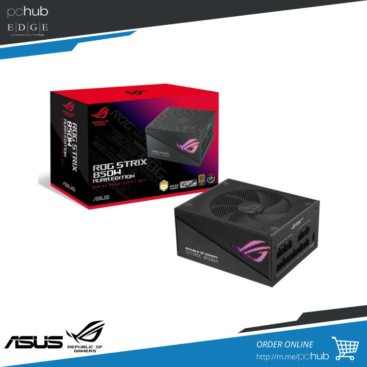 PChub | Asus ROG Strix Aura 850watts, PSU, Gold, Modular, ATX3.0 PCIE5 ...
