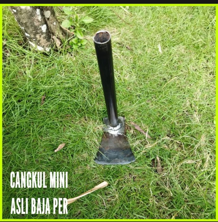Cangkul kecil gagang besi bahan baja per - kored rumput-wangkil gagang ...