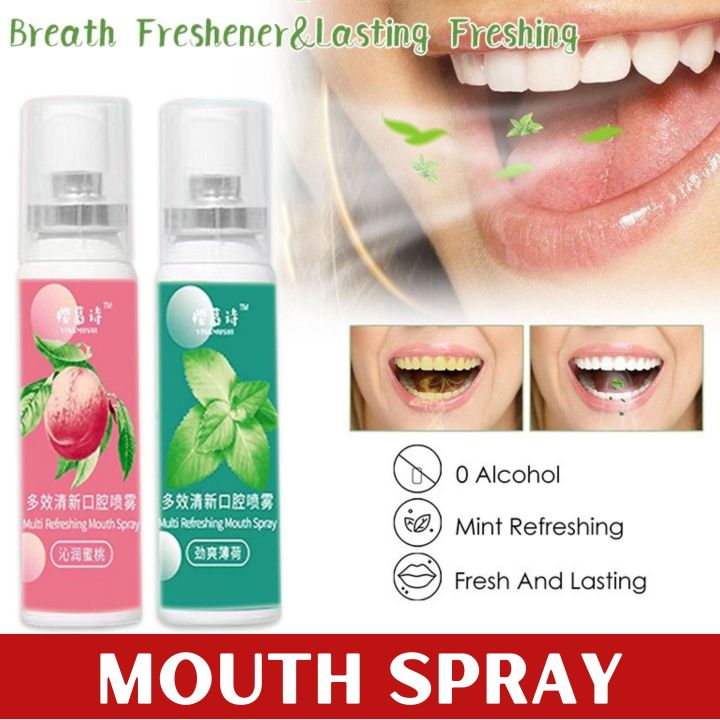 MOCHI Mouth Spray Long Lasting Breath Freshener Mint Oral Spray for Bad ...