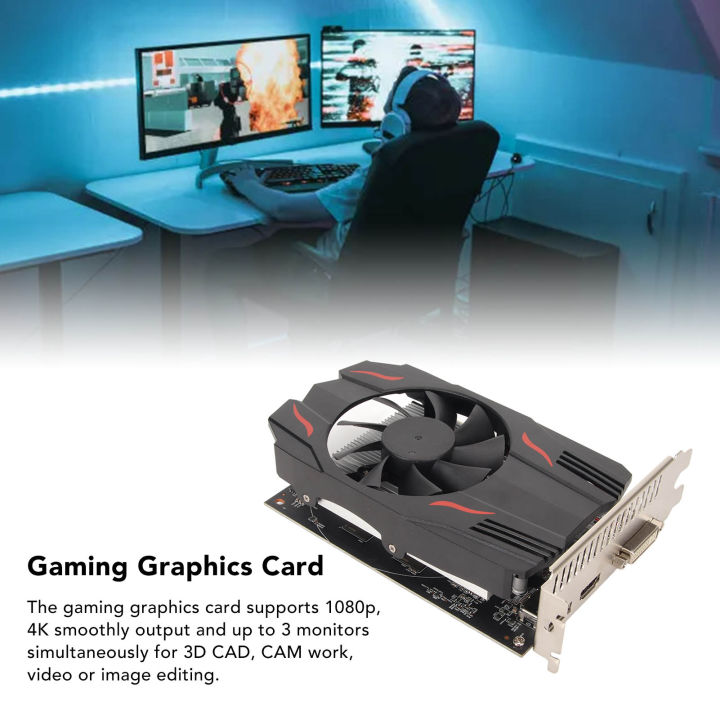 Gaming Graphics Card 128bit Graphics Card RX550 4GB GDDR5 with Fan for ...