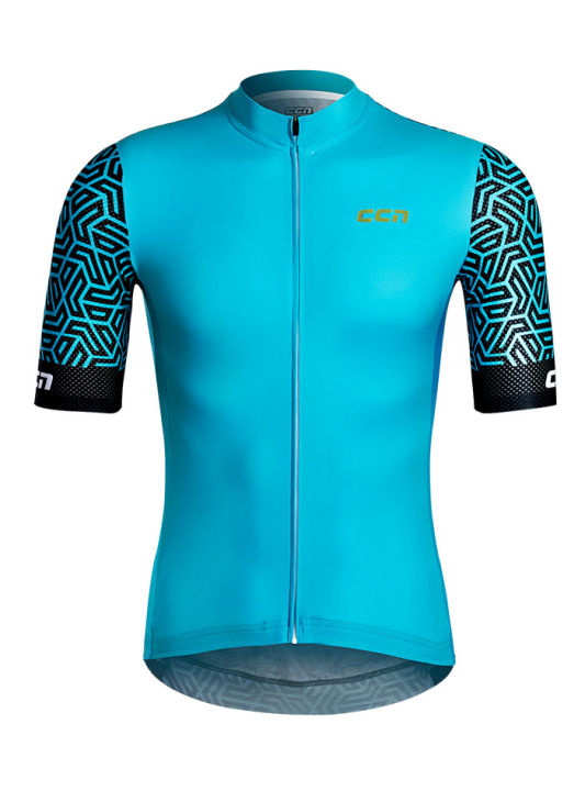 CCN ALL DAYS TEXTURE BLUE POWERBAND CYCLING JERSEY PINEAPPLE FABRIC ...