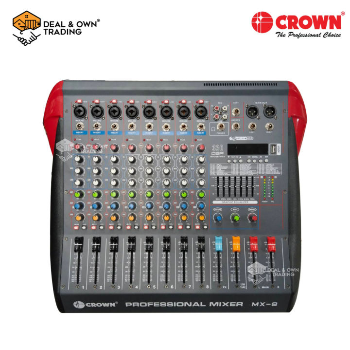 Crown MX-8 Mixing Console Mixer | Lazada PH