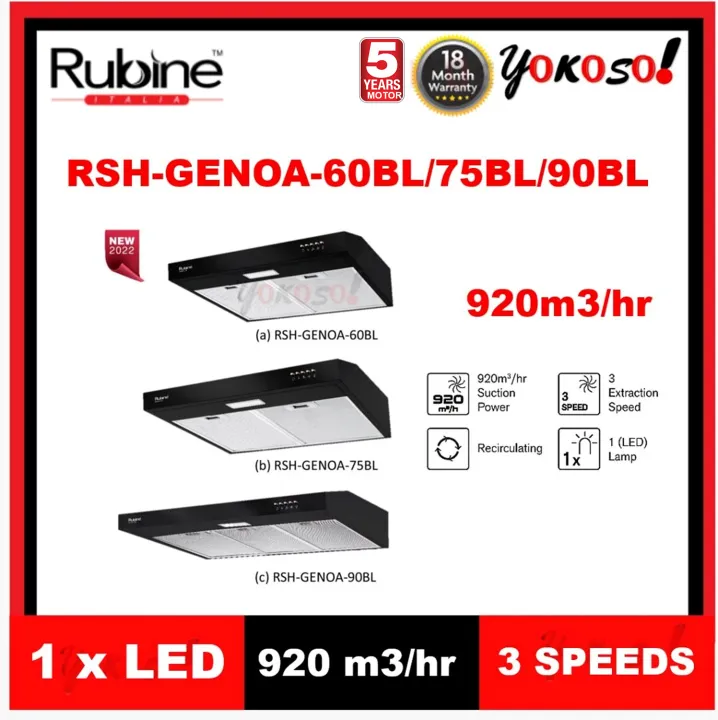 [Seller's Own Fleet] RUBINE RSH-GENOA-60BL / RSH-GENOA-75BL / RSH-GENOA ...