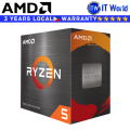 Itw | AMD Ryzen 5 5600G/5600GT AM4 DDR4 Radeon Graphics 6 Cores / 12 Threads Desktop Processor ...