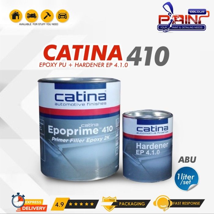 Epoxy Catina Primer Filler Epoxy 2K Catina Epoprime 410 GREY +Hardener ...