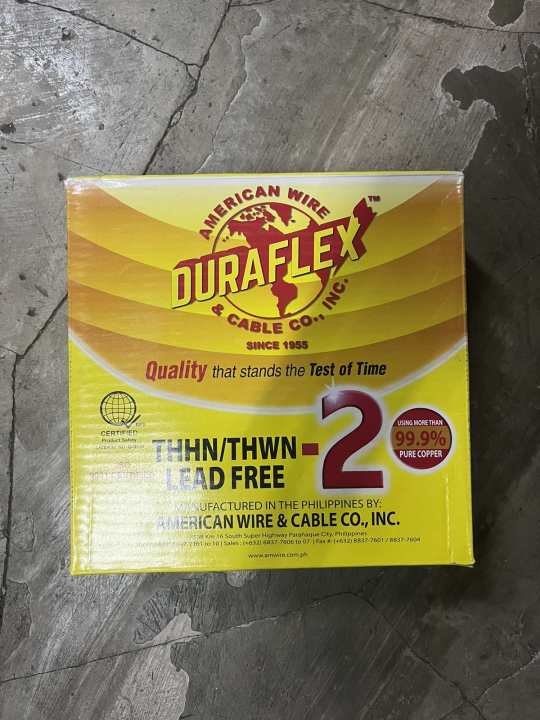 DURAFLEX THHN / THWN WIRE 3.5MM2 / 5.5MM2 / 8.0MM2 | Lazada PH