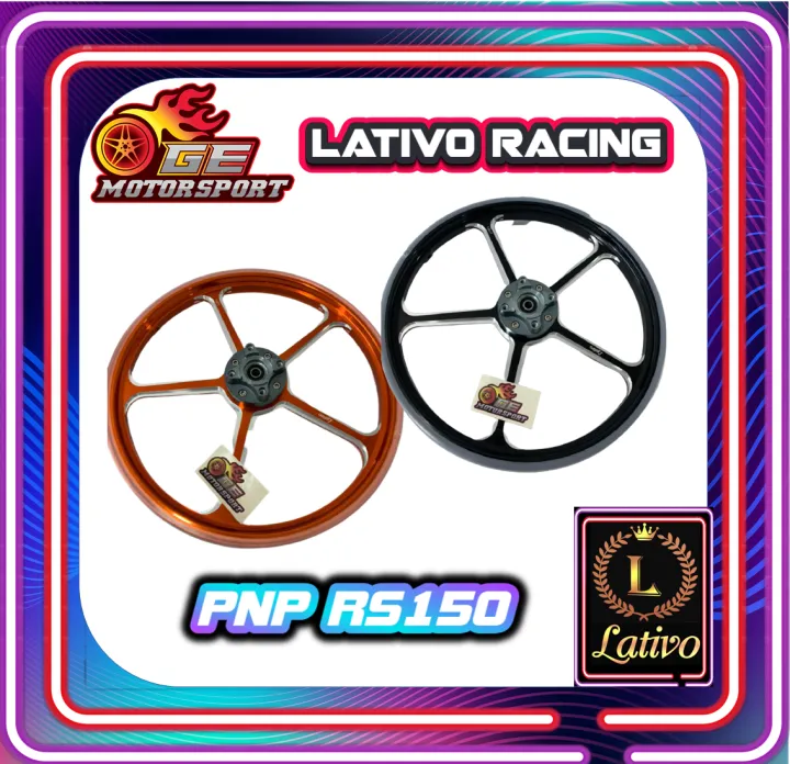 *LATIVO FG505 SPORT RIM PNP RS150 HUB OPEN (DEPAN 1.6/ BELAKANG 1.85 ...