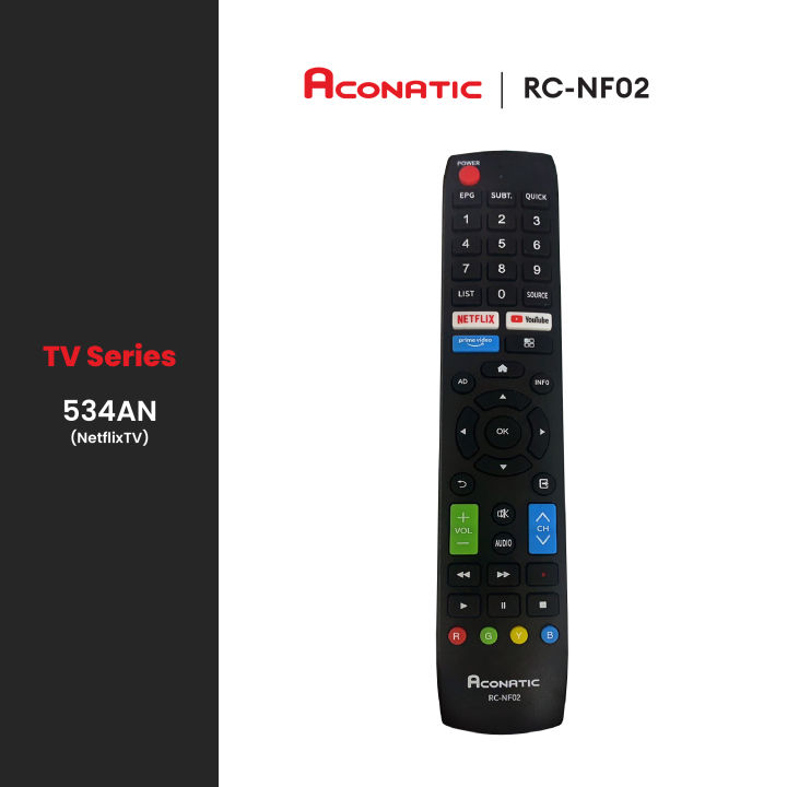 Aconatic Remote Control รุ่น RC-NF02 รีโมทคอนโทรล (รับประกัน 3 เดือน ...