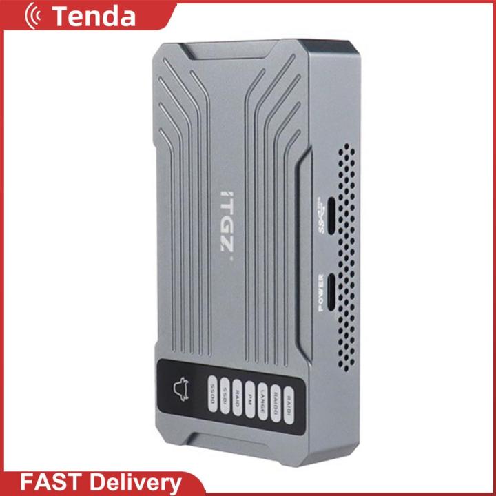 M.2 NVME SSD RAID Case Array Mobile Hard Drive Enclosure USB3.2 Gen2 ...