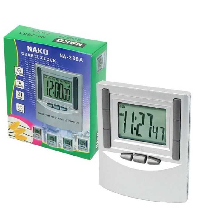 นาฬิกาตั้งโต๊ะ NAKO Quartz Clock NA-288A รุ่น Digital-Quartz-Clock ...