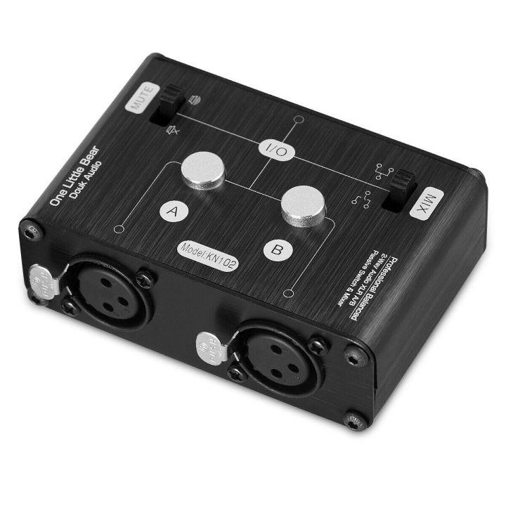Douk Audio KN102 Mini 2-way Stereo Passive Balanced XLR Audio Switcher ...